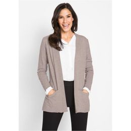 bonprix Damen bonprix Shirtjacke figurumspielende Passform, Langarm, f&uuml;r Freizeit, aus Viskose 36/38 (S)