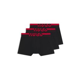 Hugo Underwear Herren HUGO Underwear Boxershorts &raquo;TRUNK TR. SPLIT LOGO&laquo; 3 Stk. enganliegend, kurzes Bein schwarz XXL, 3 Stk.