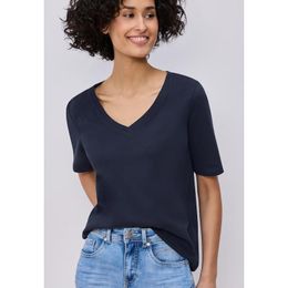 Street One Damen Street One Kurzarmshirt mit V-Ausschnitt 34