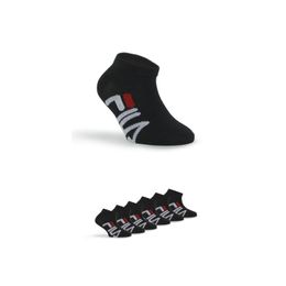 Fila Herren Sneakersocken &raquo;JUNIOR UNISEX INVISIBLE SOCKS&laquo; 6 Paar tlg. mit Logoschriftzug seitlich schwarz 31-34