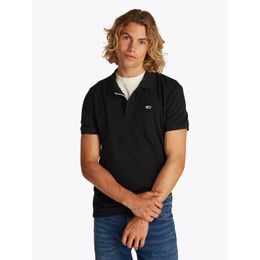 Tommy Jeans Herren Poloshirt &raquo;TJM SLIM PLACKET POLO EXT&laquo; schwarz L