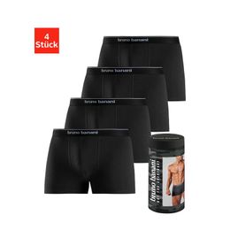 Bruno Banani Herren Boxer &raquo;Boxershorts f&uuml;r Herren&laquo; Dose, 4 Stk. in der Dose verpackt schwarz S (4), 4 Stk.