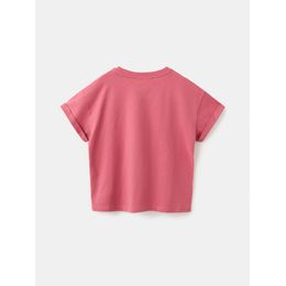 Mango Kids T-Shirt M&auml;dchen Gr&ouml;&szlig;e 140 melone / wei&szlig;