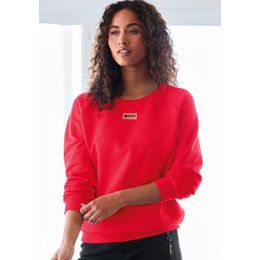 Bench. Loungewear Damen Sweatshirt, mit kleinem Logo Detail, Loungewear 32/34
