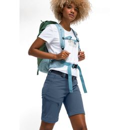 Maier Sports Damen Funktionshose &raquo;Nata&laquo; Damen Wanderhose, zipp-off Outdoor-Hose, 3 Taschen, Regular Fit blau 21, Kurzgr&ouml;&szlig;en
