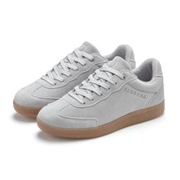 ELBSAND Damen Sneaker &raquo;Freizeitschuh, Schn&uuml;rschuh, Turnschuh, Retro Sneaker, Lederschuh&laquo; Ledersneaker, Schn&uuml;rhalbschuh aus Leder im modernen Retro 