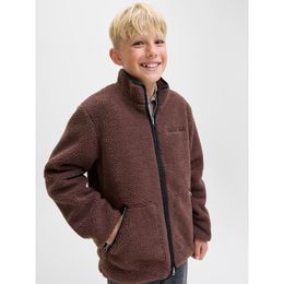 Jack & Jones Jack & Jones Junior Jungen Fleecejacke &raquo;JORNORREBRO TEDDY JACKET JNR&laquo; ohne Kapuze Mit stylischem Muster 152