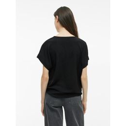Vila Damen Kurzarmshirt &raquo;VIJOSA S/S TOP - NOOS&laquo; schwarz 44