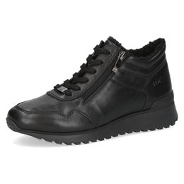 Caprice Damen Keilsneaker , Winterboots, Schn&uuml;rschuh, High-Top-Sneaker, in bequemer Weite schwarz 38