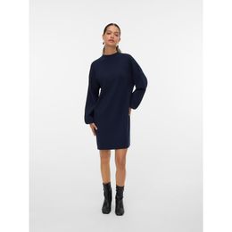 V&eacute;ro Moda Vero Moda Damen Strickkleid &raquo;VMNANCY LS FUNNELNECK DRESS GA NOOS&laquo; blau XS, N-Gr