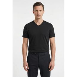 MARVELIS Herren MARVELIS V-Shirt 2 Stk. V-Ausschnitt, Doppelpack, regular fit, Basic, Unterziehshirt schwarz L