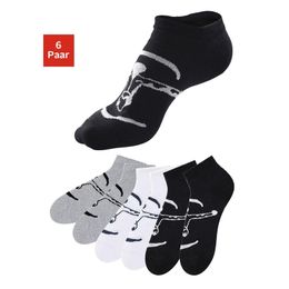 Chiemsee Damen Sneakersocken Packung, 6 Paar tlg. ideal f&uuml;r Sport & Freizeit schwarz-wei&szlig; 35-38