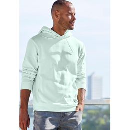John Devin Herren Hoodie, Langarm, Sweatshirt mit Rundhals und Kapuze, Baumwollmischung gr&uuml;n S (44/46)