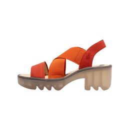 Fly London Damen Riemchensandale &raquo; Sandalen Leder/Textil&laquo; orange 35