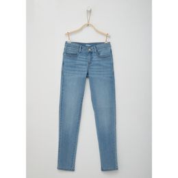 s.Oliver Junior M&auml;dchen s.Oliver Junior Skinny-fit-Jeans im Five-Pocket Style blau 134, N-Gr