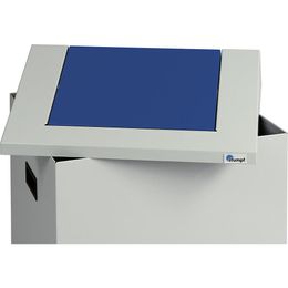 Putzwollkasten, Volumen 73 l, lichtgrau/enzianblau kaiserkraft