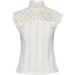 Almsach Blusenshirt mit Spitze Wei&szlig; (Gr&ouml;&szlig;e: 44)
