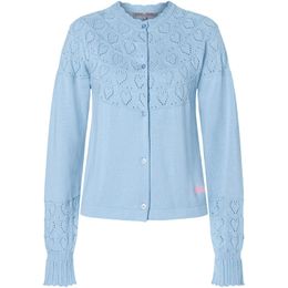 LIEBLINGSST&Uuml;CK Lieblingsst&uuml;ck Strickjacke ZazaL Blue Bell (Gr&ouml;&szlig;e: 40)