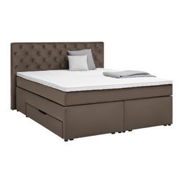 Boxspringbett Chester Dunkelbraun ca. 160x200cm
