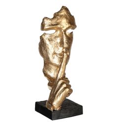 Skulptur Goldfarben