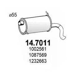 Asso Endschalld&auml;mpfer 14.7011 f&uuml;r VW SEAT AUDI FORD 1030349 7411720 1206022