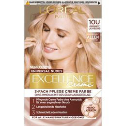 L'OR&Eacute;AL PARiS EXCELLENCE Creme Haarfarbe Nude 10U helles Lichtblond