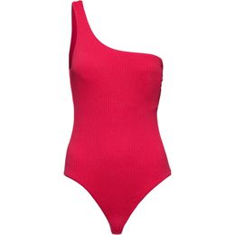 Seafolly SeaDive One Shoulder One Piece Badeanzug Damen - Gr&ouml;&szlig;e 42 - rot