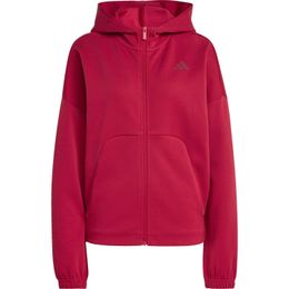 Adidas W FI SL FZ HD Sweatjacke Damen - Gr&ouml;&szlig;e XL - rot