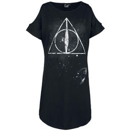 Harry Potter Deathly Hallows Kurzes Kleid schwarz in XL 17456-HP Dress Selene Solid black