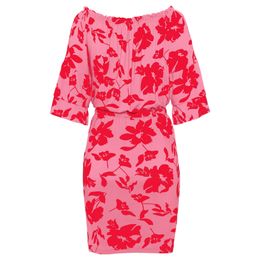 Lascana Kleid Damen Gr&ouml;&szlig;e 46 hellpink / rot Winterkleid
