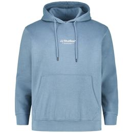 Jack & Jones Gro&szlig;e Gr&ouml;&szlig;en Jack&Jones Hoodie aus Baumwolle Farbe jeansblau Gr&ouml;&szlig;e: 7XL