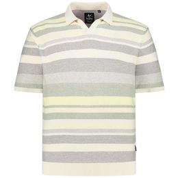 Herren Gro&szlig;e Gr&ouml;&szlig;en | Hajo Strick-Poloshirt mit Streifen Farbe hellgr&uuml;n Gr&ouml;&szlig;e: 6XL