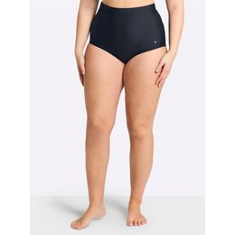 sheego Damen Bikini-Hose in High-Waist-Form, mit Shaping-Effekt, tiefblau, Gr&ouml;&szlig;e 48