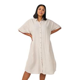 ZIZZI Shirt Dress 'VLINA' female Beige size XXXL