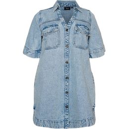 ZIZZI Shirt Dress 'Jtamy' female Blue size XXXL