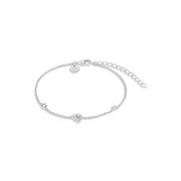 Tom Tailor Damen Armband Herz Silber 925 - Stein Zirkonia wei&szlig;, silber, Herz, Gr. ONESIZE