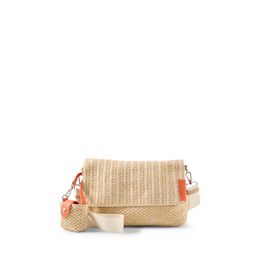 Tom Tailor Damen TTVANYA M Handtasche mit abnehmbarer Anh&auml;ngertasche, beige, Uni, Gr. ONESIZE