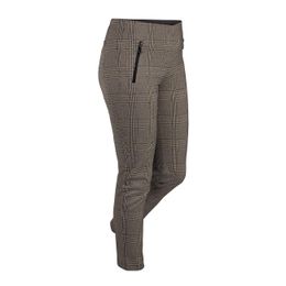 Stark Karo-Schlupfhose, 34 - Schwarz/Braun/Beige, aus Polyester