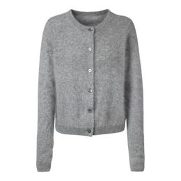 Junghans 1954 Brushed-Cashmere-Cardigan, 42 - Grau, aus Kaschmir