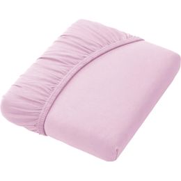 w&auml;schepur unisex Spannbetttuch violett, Gr&ouml;&szlig;e 1 St. 100x200 cm
