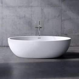 neoro n70 freistehende Badewanne L: 170 B: 90 H: 47 cm, mit pflegeleichter Oberfl&auml;che, BN0002WH,