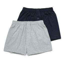 Tchibo - 2 Jersey-Boxershorts - Herren - Gr. Xl/7 - grau