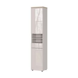 Tchibo - Hochschrank &raquo;Tavira&laquo; - 39x34x190cm - braun - Holz / Metall / Glas