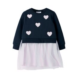Tchibo - Name IT Kinder-Sweatkleid mit T&uuml;llrock - M&auml;dchen - Gr. 110 - dunkelblau