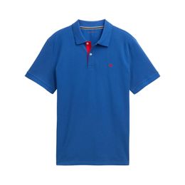Tom Tailor Piqu&eacute; Poloshirt - Herren - Gr. S - blau/print