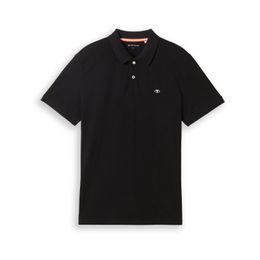 Tom Tailor Piqu&eacute; Poloshirt - Herren - Gr. M - schwarz/print