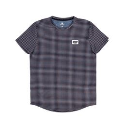 Saysky Houndstooth Combat T-Shirt Bekleidung Herren blau S