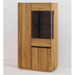 Pharao24.de Wohnzimmer Schrank Vitrine 79 cm breit 144 cm hoch
