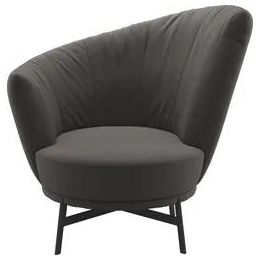 Drehsessel Musterring "Kleo", grau (stone crona), B:97cm H:95cm T:88cm, 100% Polyester, Sessel, Drehsessel, mit Drehfunktion um 360, inklusive Nierenkissen