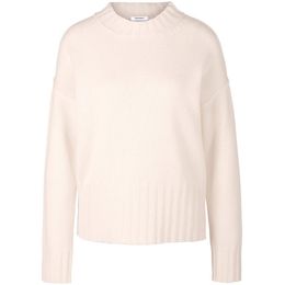 Peter Hahn - Rundhals-Pullover aus Schurwolle und Kaschmir, weiss, Gr. 48 / XL - Schurwolle